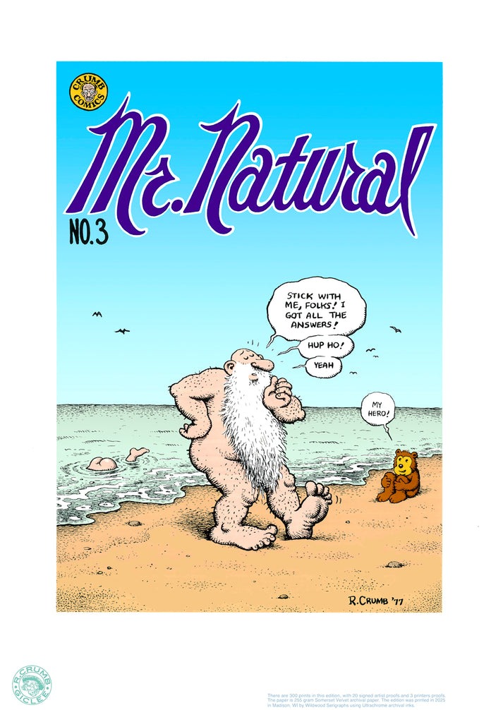 Mr. Natural #3 comic book cover Giclée Edition – Crumb Products